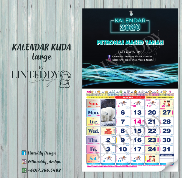 linTeddy Design: Kalendar Kuda (CLOSED NOW)