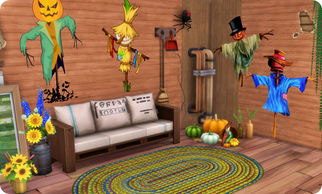 Annett's Sims 4 Welt: Wall Deco - Scarecrow