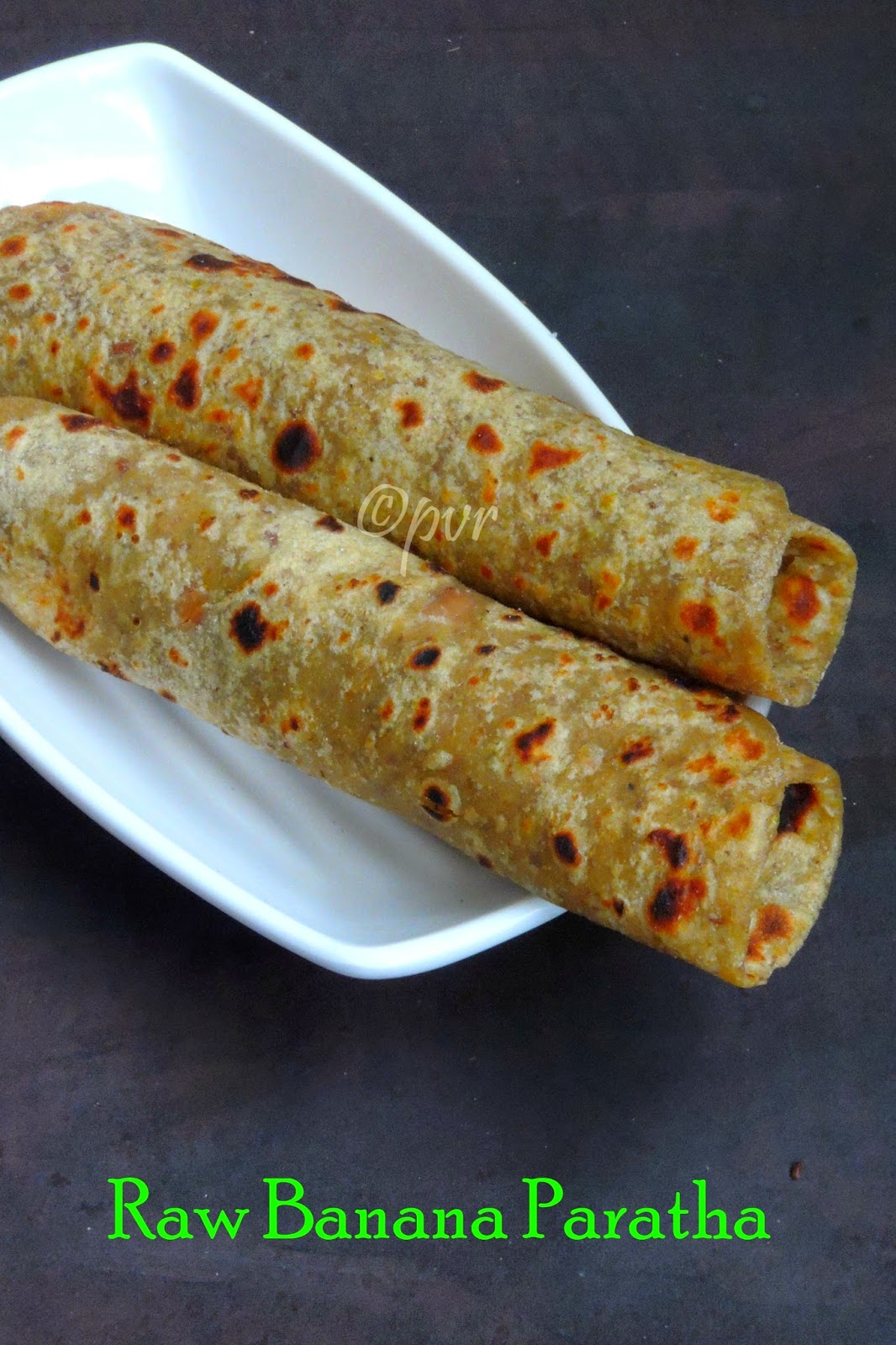 Priya's Versatile Recipes: Raw Banana Paratha