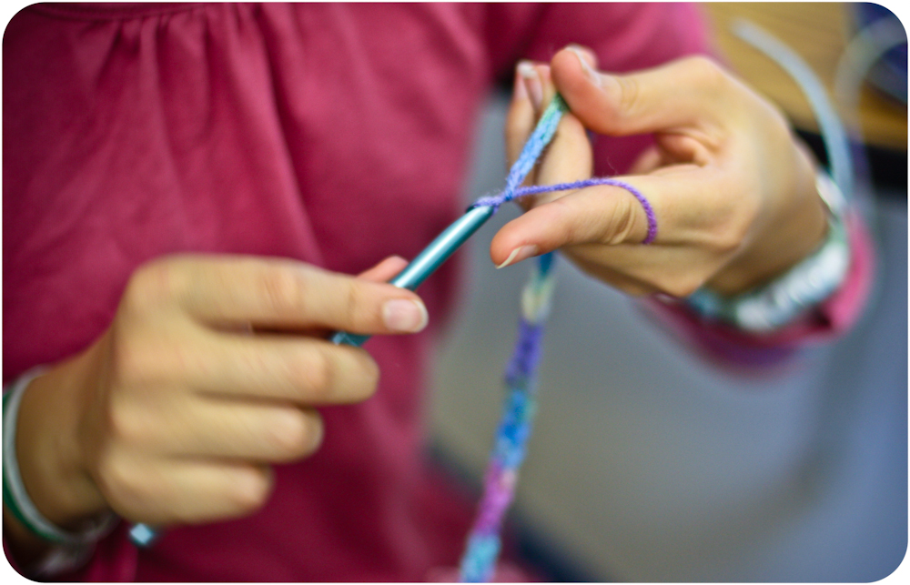 You know how we're an art family...: a knitting club