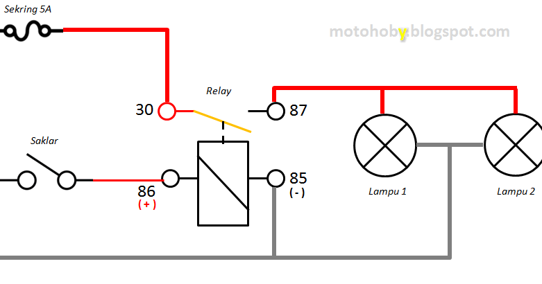 Cara pasang relay yang benar?
