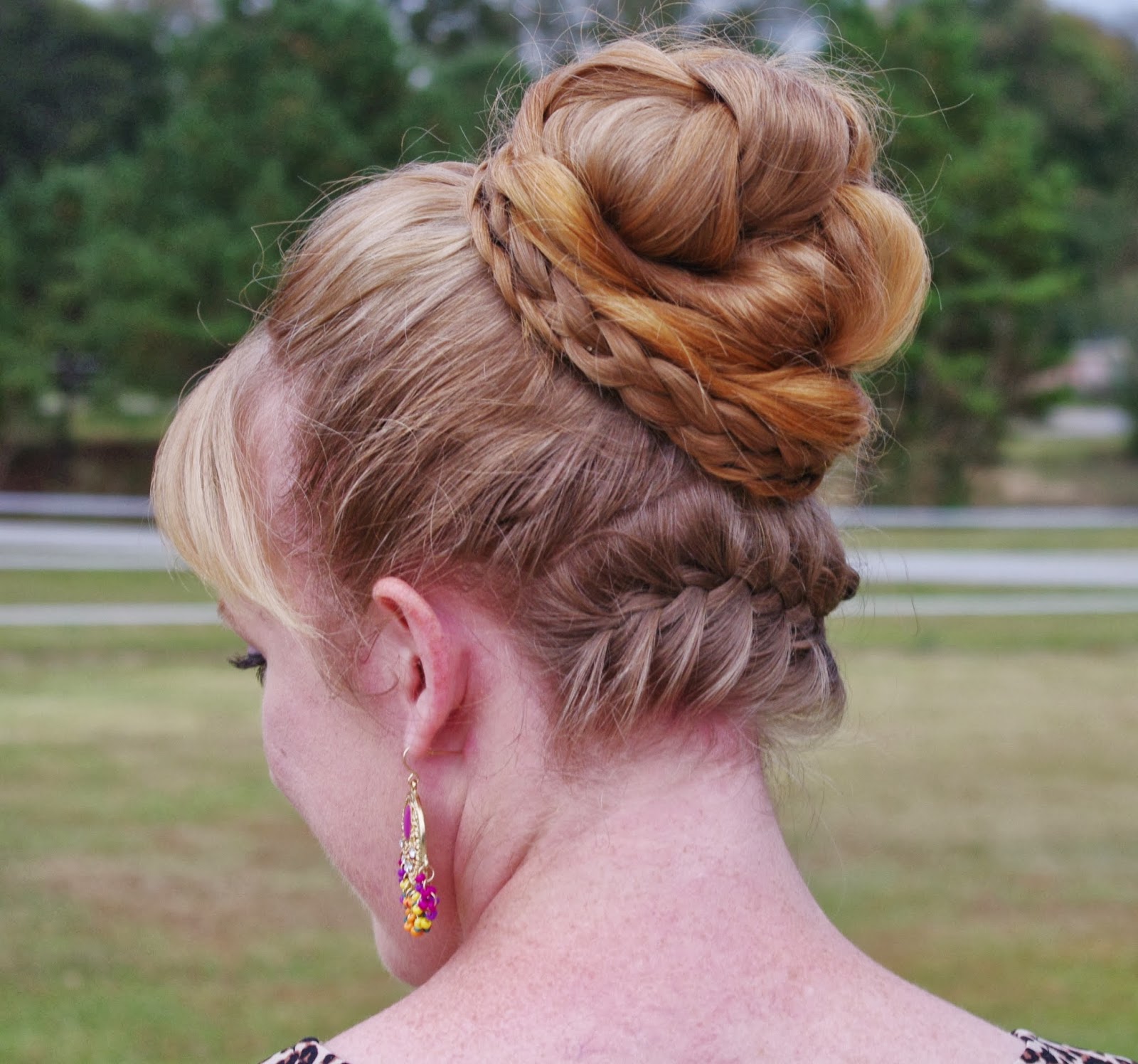 Braids & Hairstyles for Super Long Hair: Autumn French Braid Updo