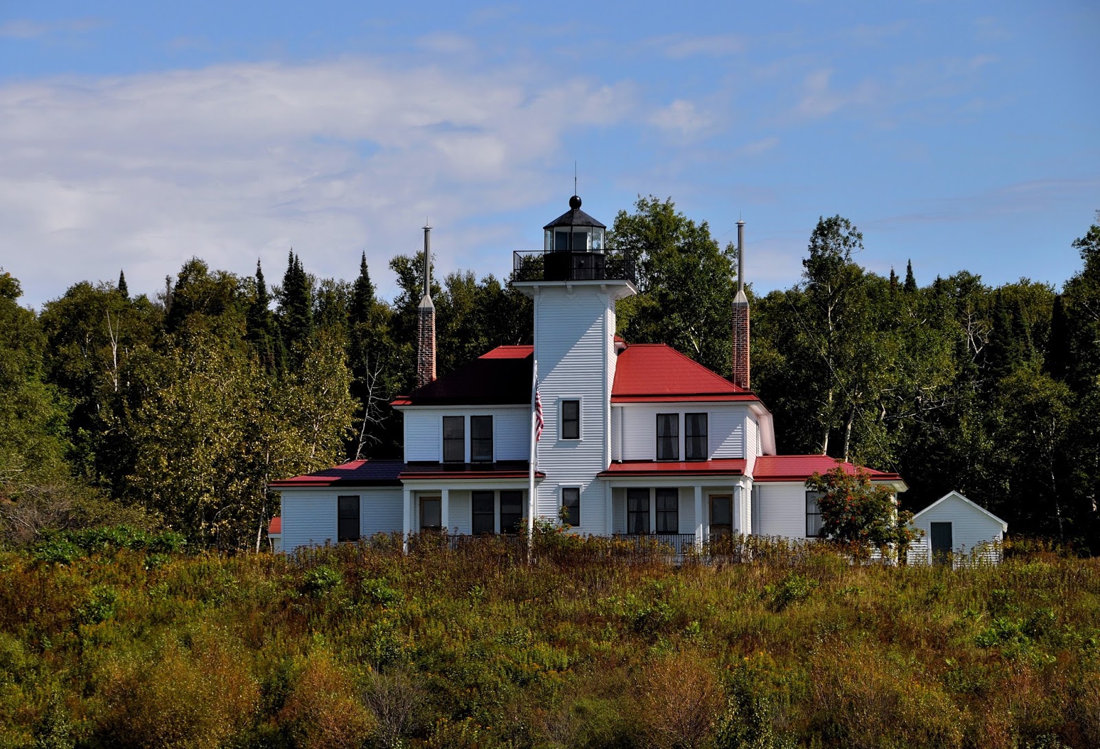 WC-LIGHTHOUSES: RASPBERRY ISLAND LIGHTHOUSE-RASPBERRY ISLAND, WISCONSIN