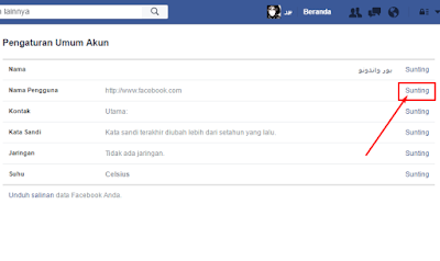 Cara Mengganti ID atau Nama pengguna Profil Facebook - blog kibe