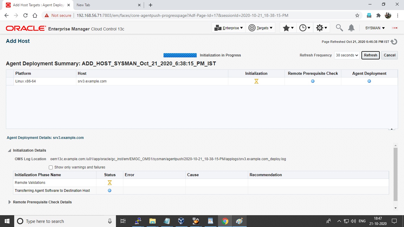 Oracle Database Commands and Practical Examples: OEM13c - Add agents on ...