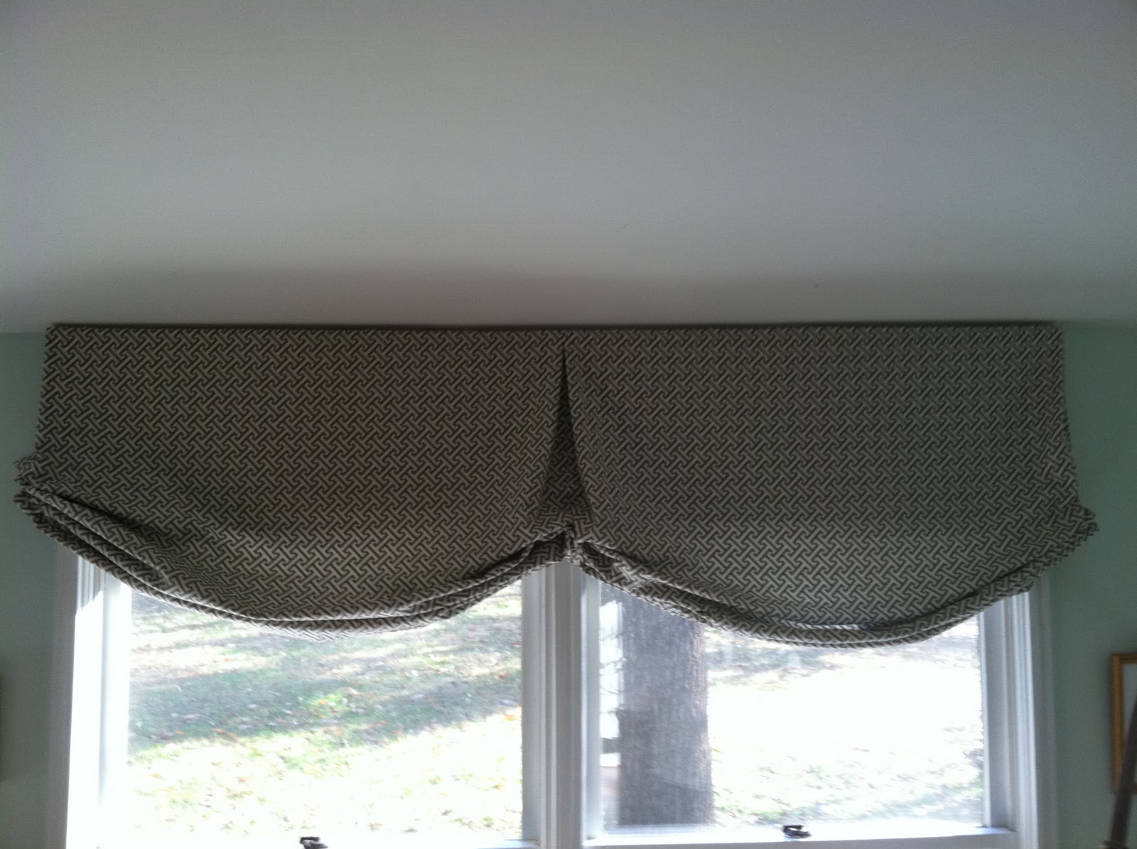 powell brower at home: For Sale: Large Custom Relaxed Roman Shade