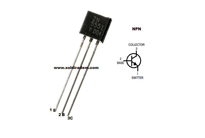 Persamaan Transistor 2N5551 (NPN) - Soldiradem Blog