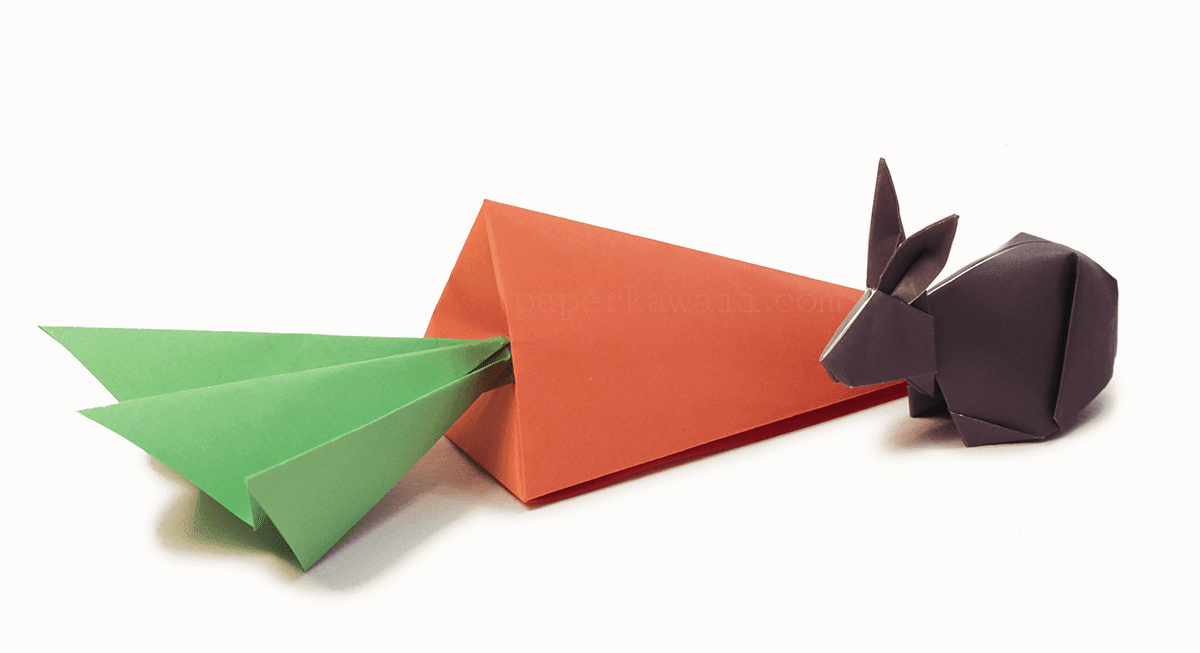 Carrot Box Origami | Paperized Crafts