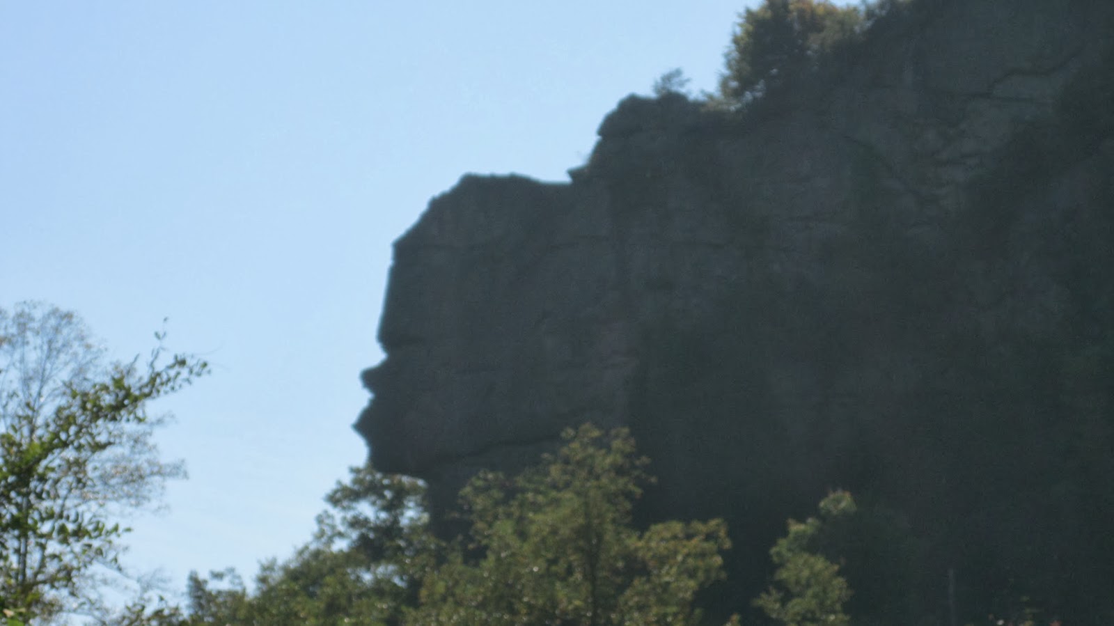 Lee County Virginia: Stop # 1: Stone Face Rock near Stone Creek