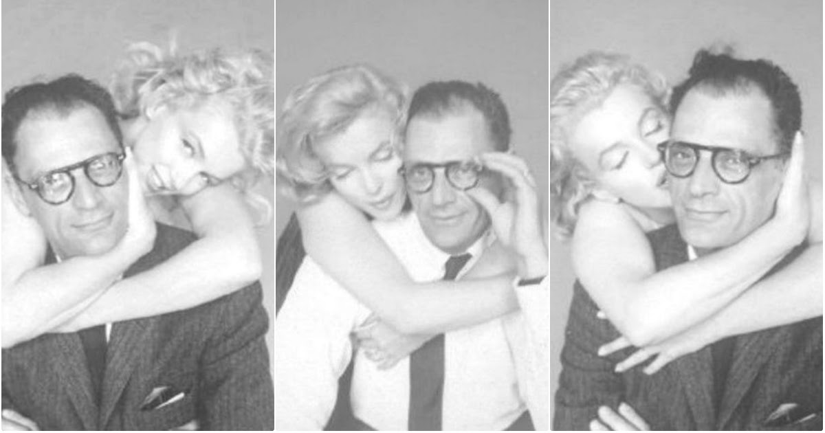 Marilyn Monroe and Arthur Miller During the Photo Session in Richard ...