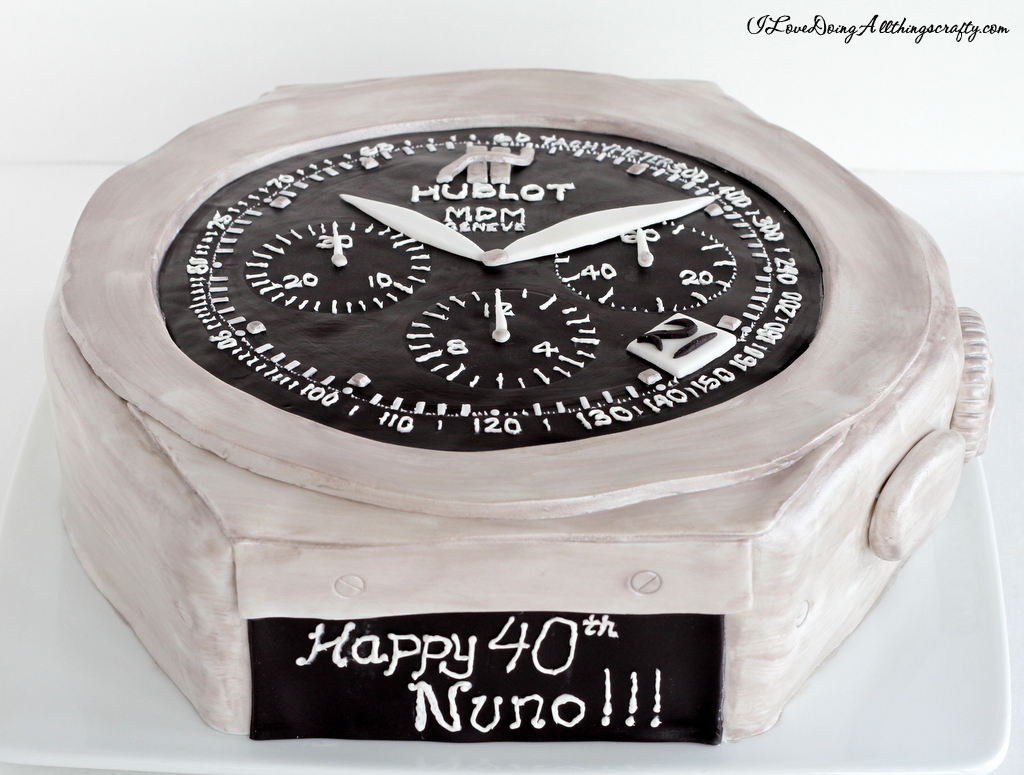 I Love Doing All Things Crafty: Wrist Watch Birthday Cake | DIY Cake