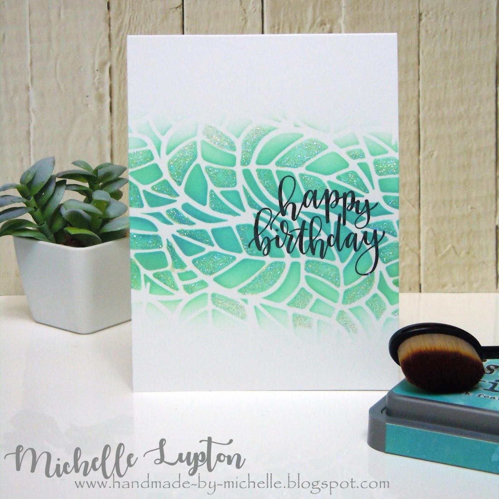 Handmade by Michelle: One layer leafy cards