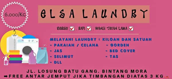 20 Contoh Desain Spanduk Laundry Keren | SIBAKUA