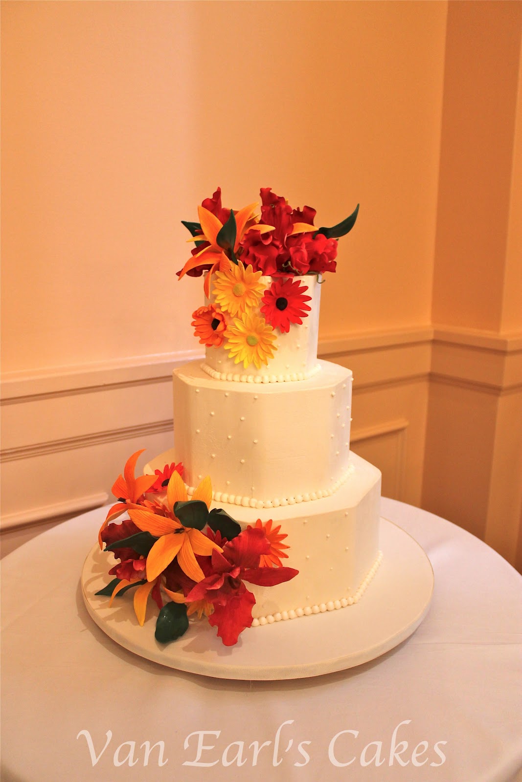 Van Earl's Cakes: Three Tier Buttercream Octagon