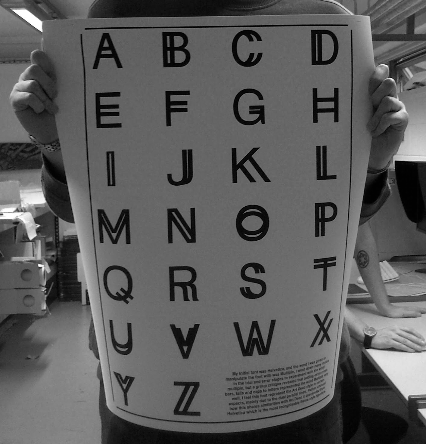 ALL YEAR 3 WORK - Design Practice: Printing my final typeface