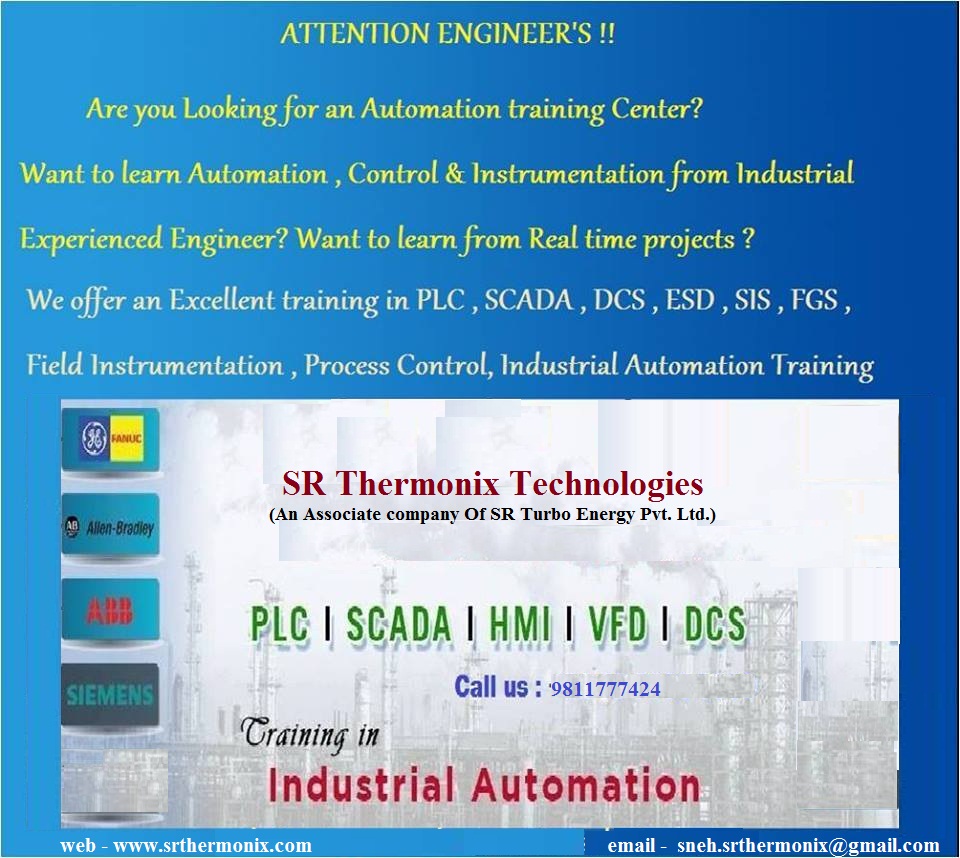 PLC SCADA HMI Training Institute in Delhi/ncr