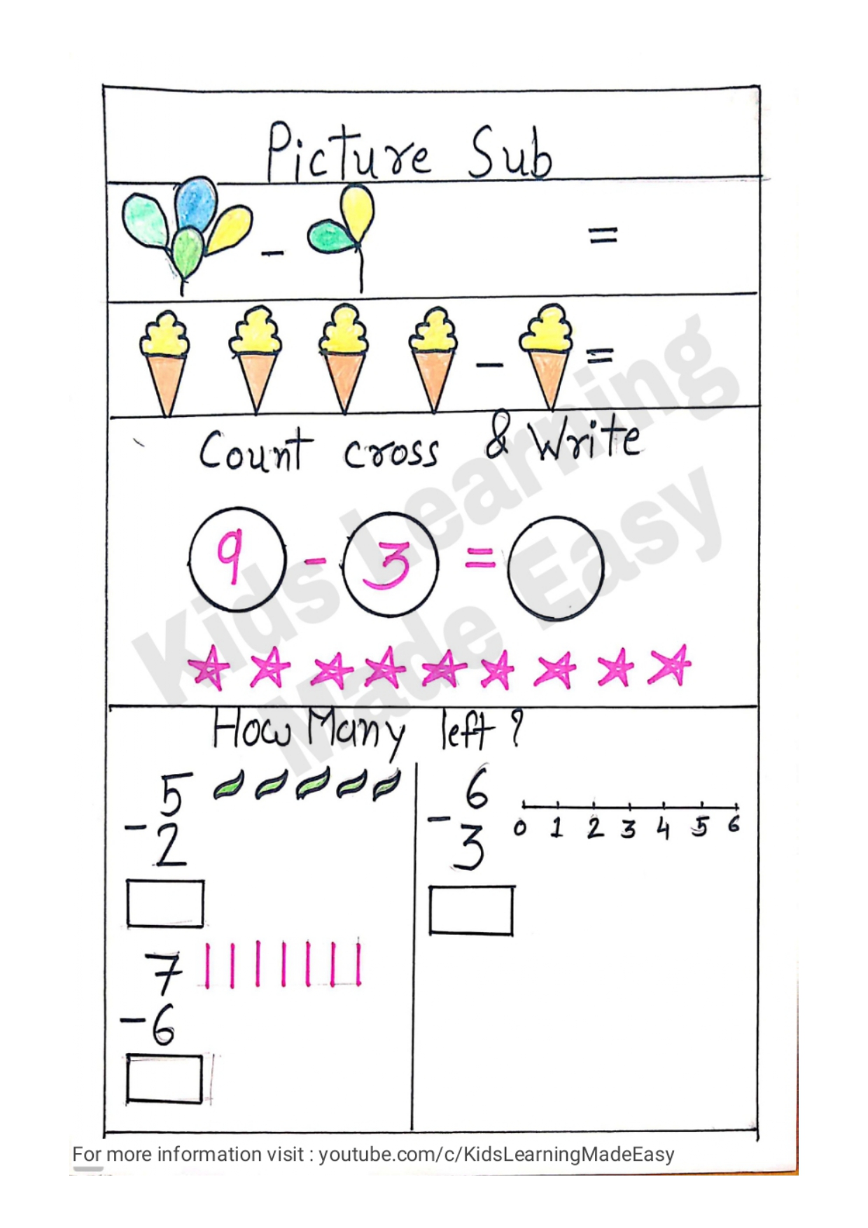 UKG Worksheets Maths | Part 1