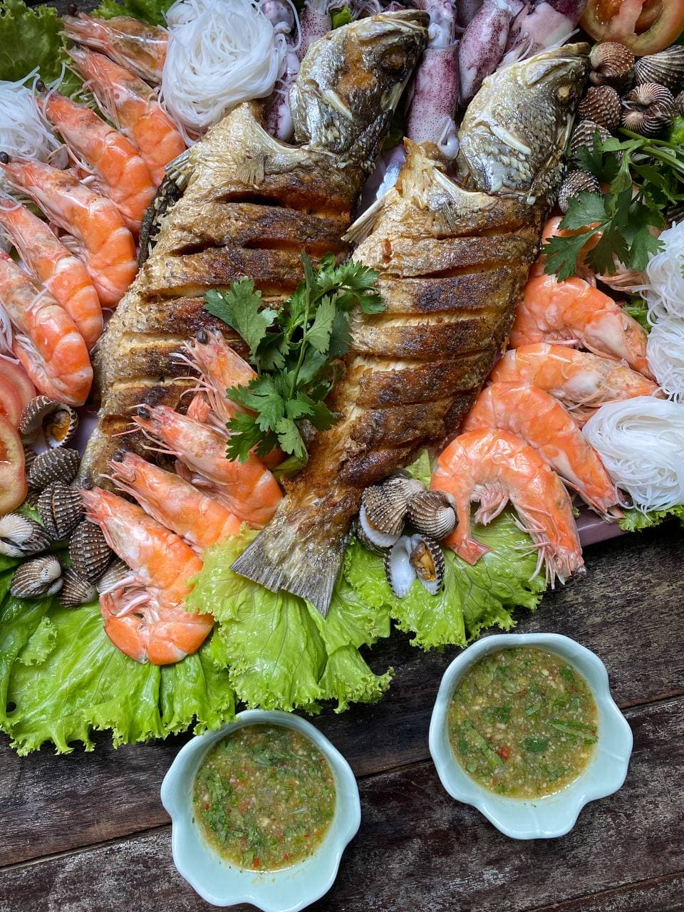 Cik Wan Kitchen: Miang Pla ( Wrapped fish)