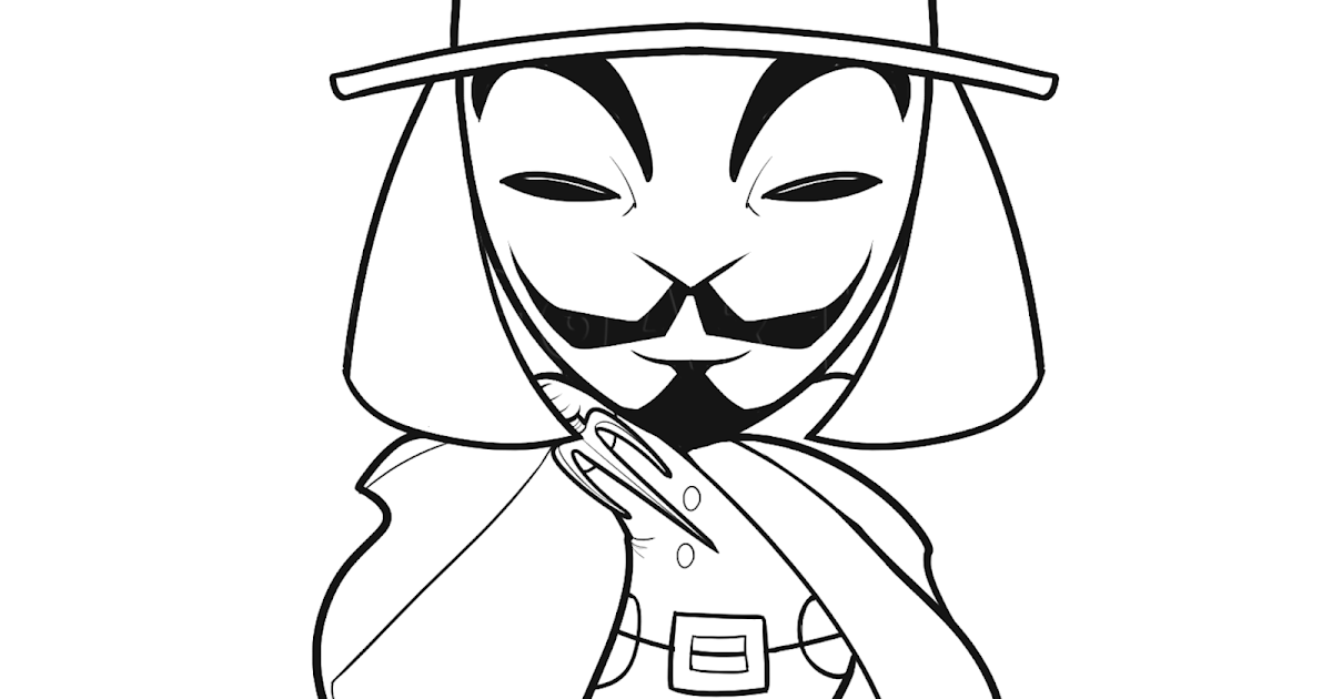 Pinto Dibujos: V for vendetta coloring pages tattoo