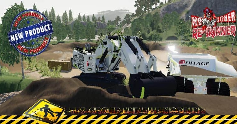 FS19 LIEBHERR 9800 EIFFAGE TFSG v1.5 - FS 19 & 22 USA Mods Collection