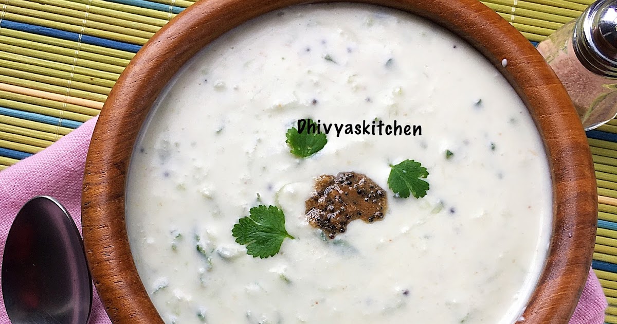 Dhivyaskitchen - Passion for cooking and baking: Cucumber curd raitha ...