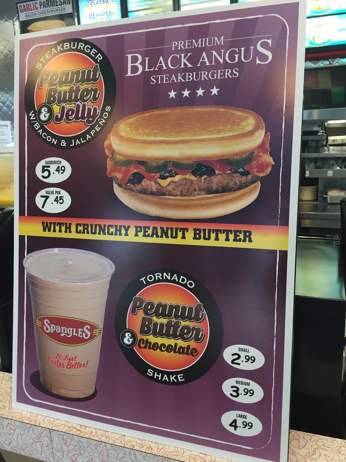Spangles Peanut Butter & Jelly Steakburger Now Here! – Wichita By E.B.