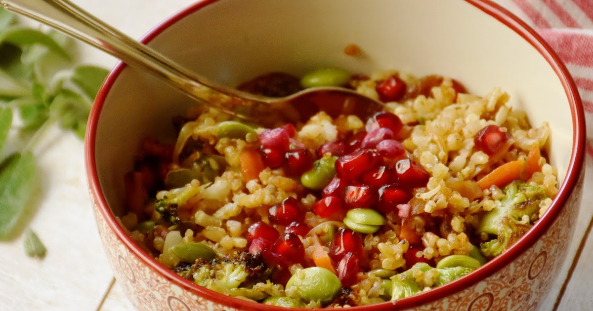 Arroz integral con quinoa y verduras salteadas — Chez Silvia