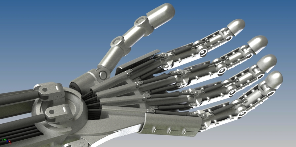 313. Humanoid Robot Skeleton || Human robotic || Free download 3D models