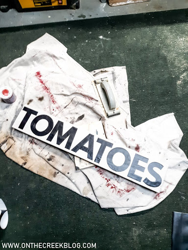 Vintage Inspired 'Tomatoes' Sign