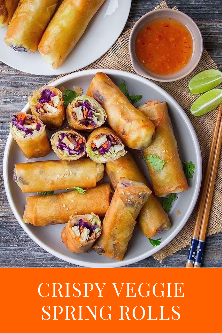 Crispy veggie spring rolls