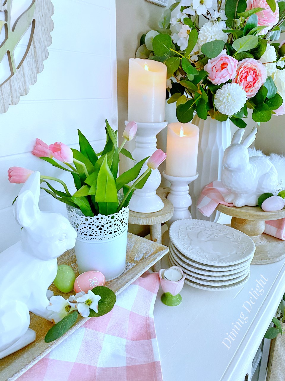 Dining Delight: Easter Decorations for the Kitchen Sideboard