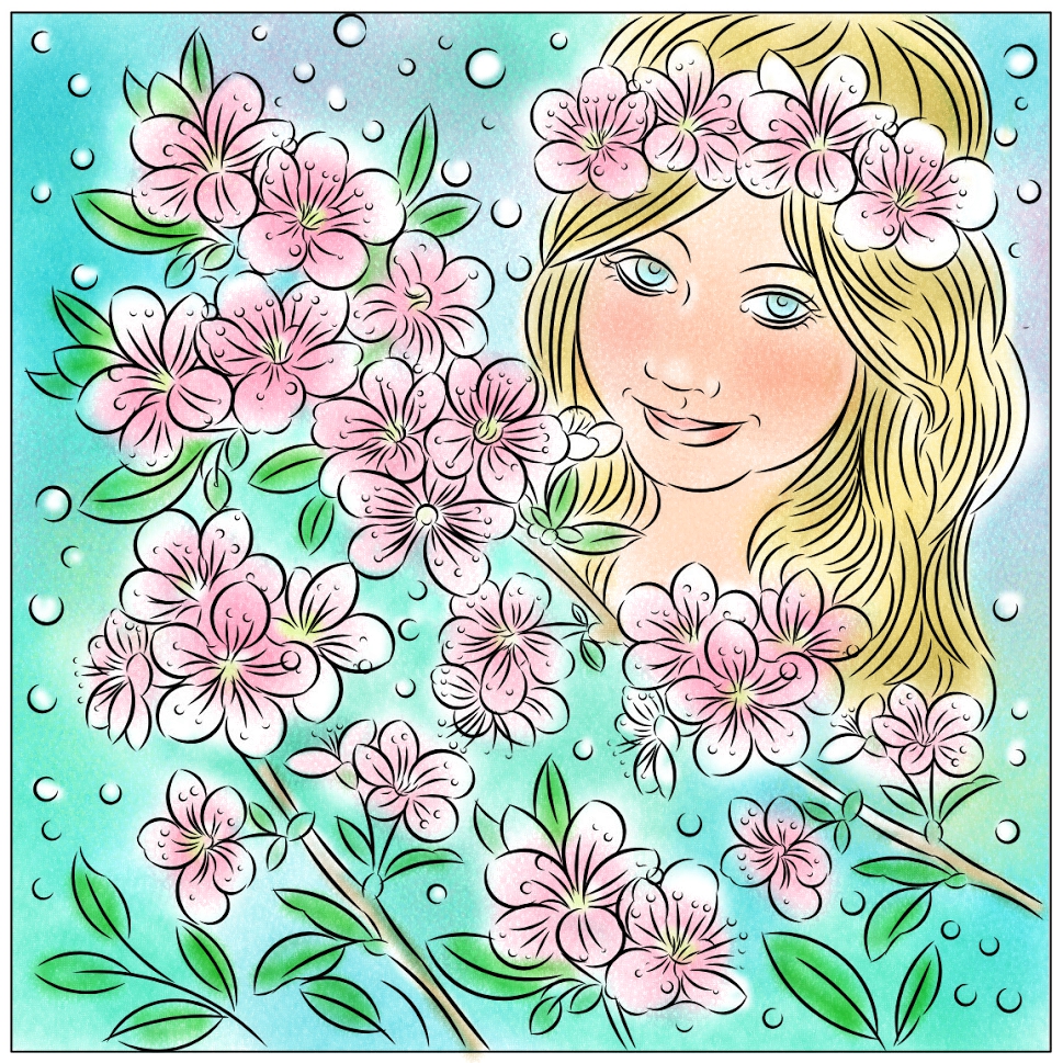 Nicole's Free Coloring Pages: FAIRY SPRING * COLORING PAGE