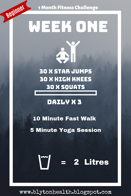 1 Month Fitness Challenge for Beginners
