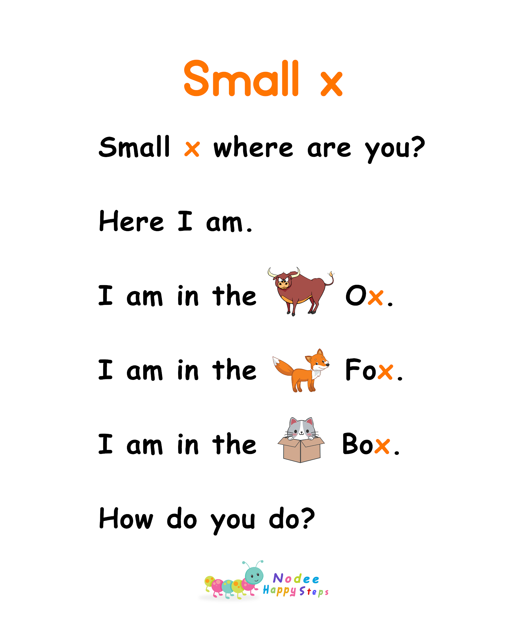 Letter X 'Uppercase-Lowercase' - Alphabet Stories - Reading ...