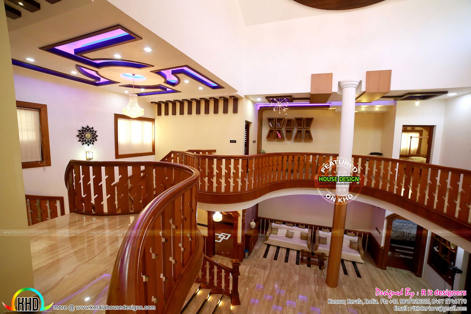 Finished home, floor plan and interiors - Kerala Home Design and Floor ...