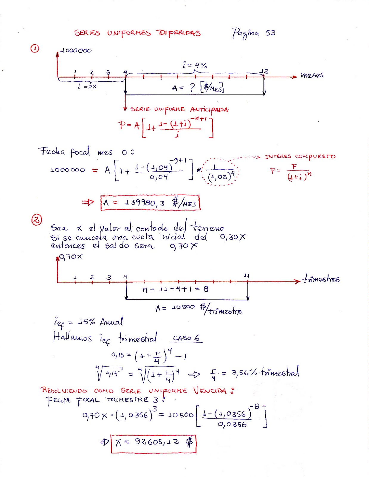 contaduria: SERIES UNIFORMES DIFERIDAS