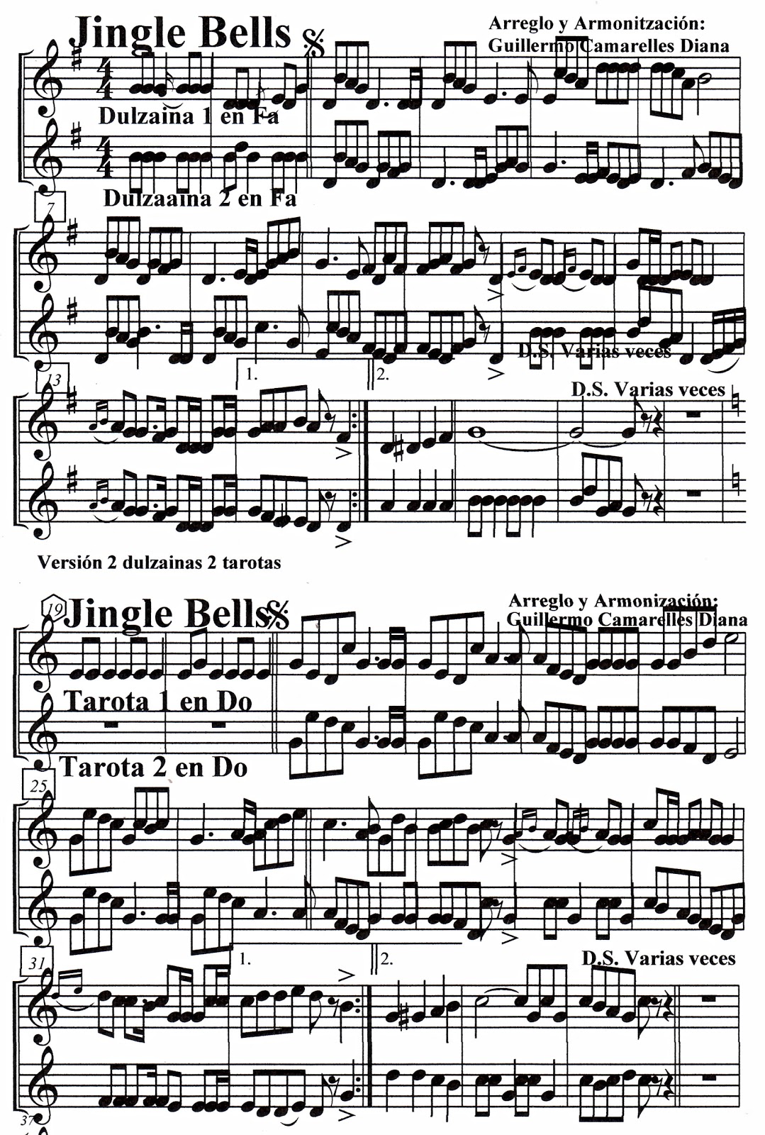 Música y Tradiciones de Guillermo Camarelles Diana: Jingle Bells ...