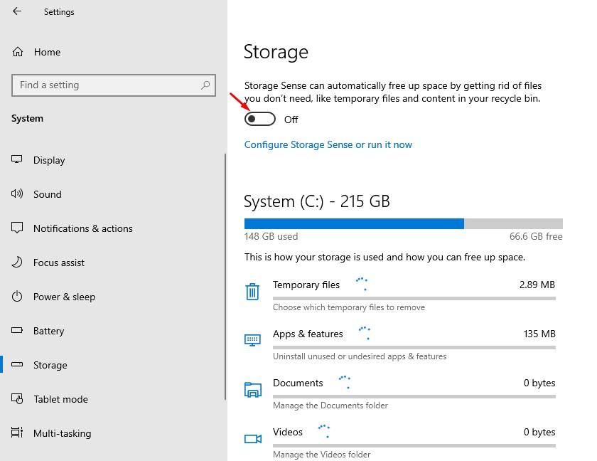 Cara Cepat Aktifkan Storage Sense di Komputer Windows 10