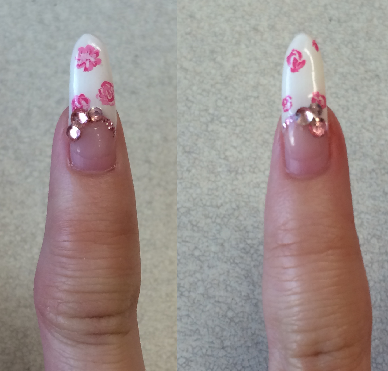 Emiiichan Blog ☆ : Salon Glitter Cal Gel nails