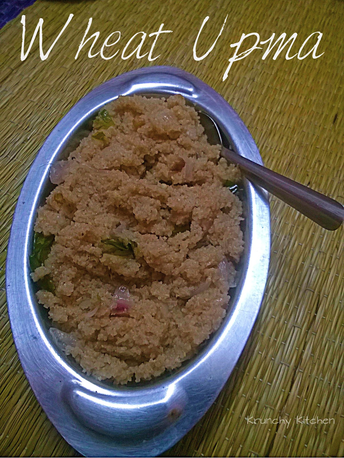 Krunchy Kitchen: Wheat Rava Upma - Gothumai Rava Upma