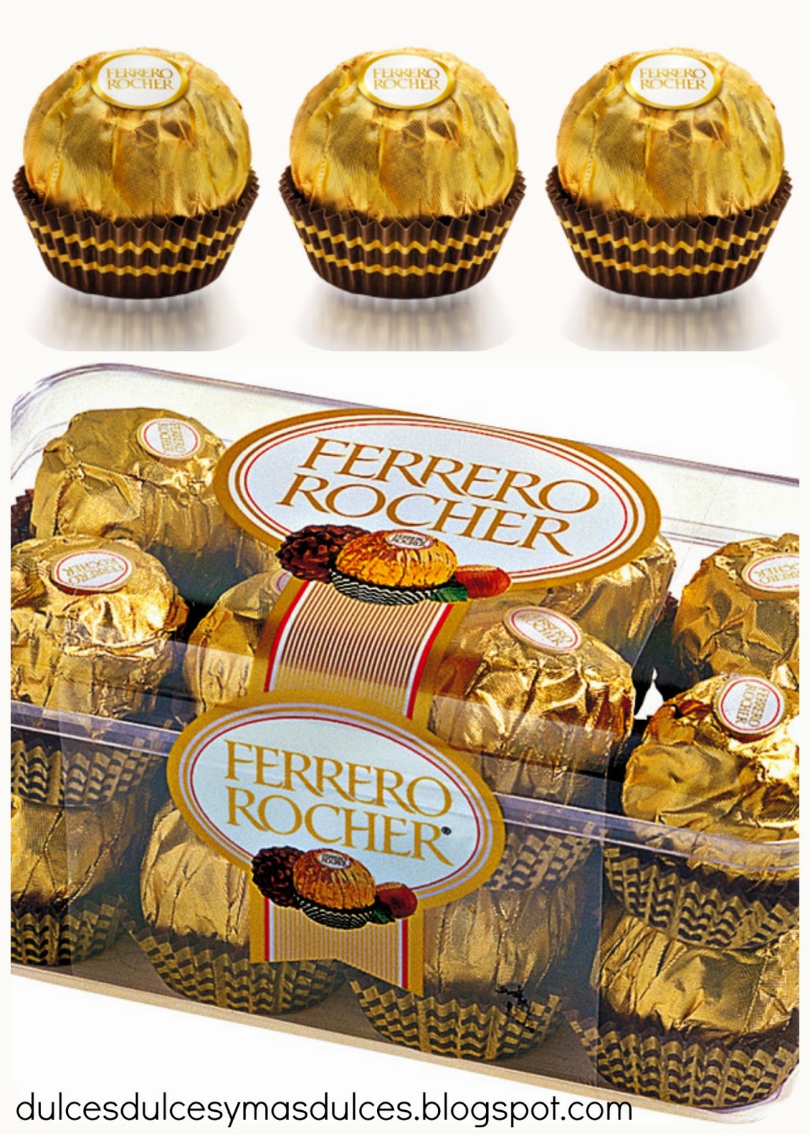 Dulces, dulces y mas dulces: POSTRE DE CHOCOLATE BLANCO Y FERRERO ROCHER