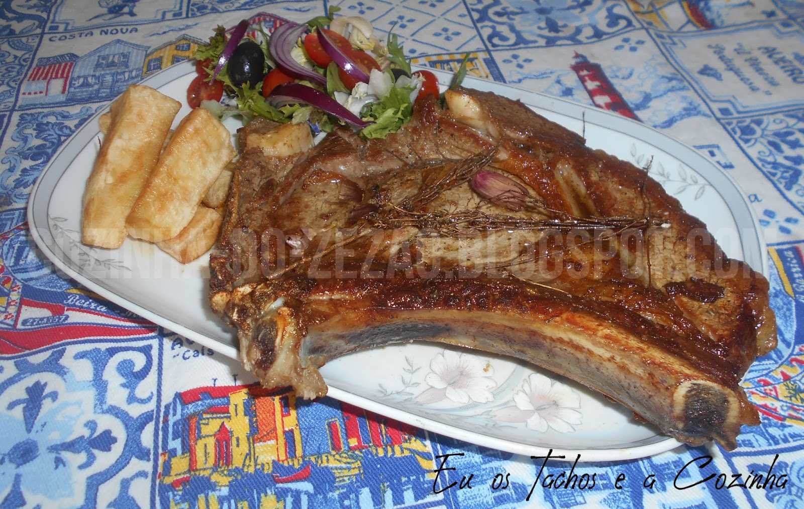 Costeleta de novilho na frigideira