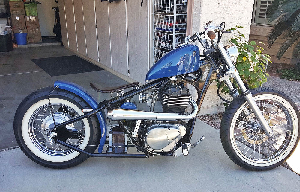 biker excalibur II: Blue Motorcycles