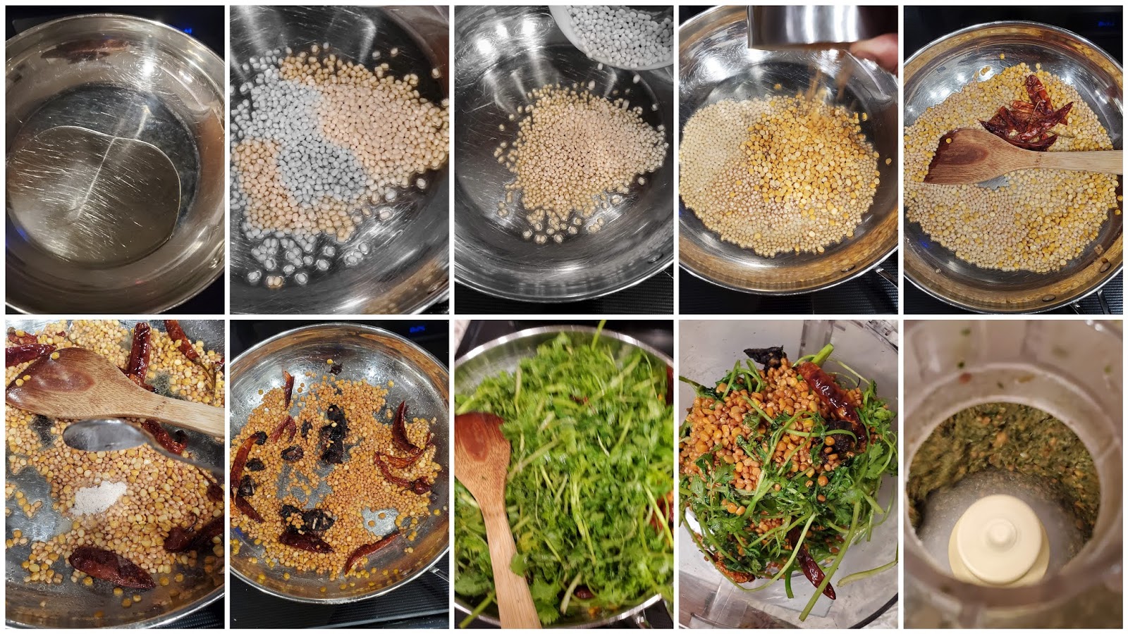 Kothamalli Thokku/Cilantro Pesto South Indian Style - Few Minute Wonders