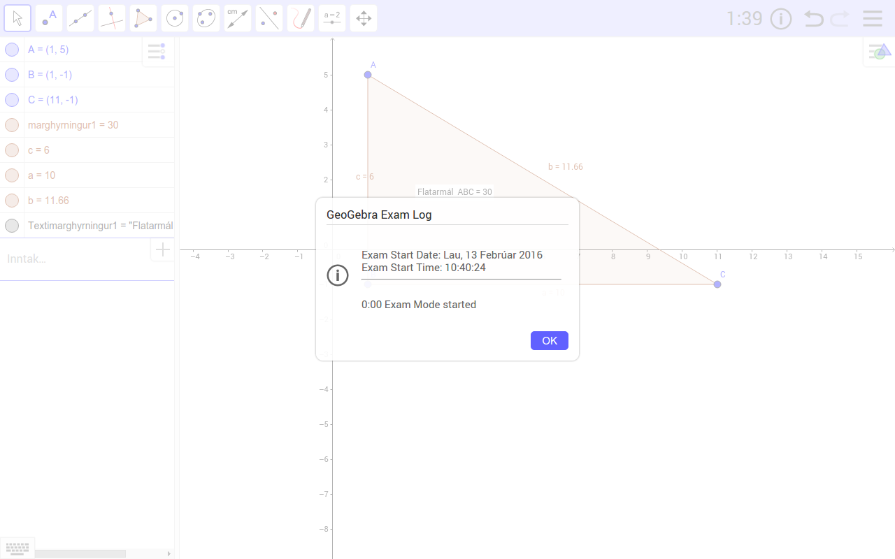 Conheça o modo GeoGebra Exame | Prof. Edigley Alexandre - O blog para ...