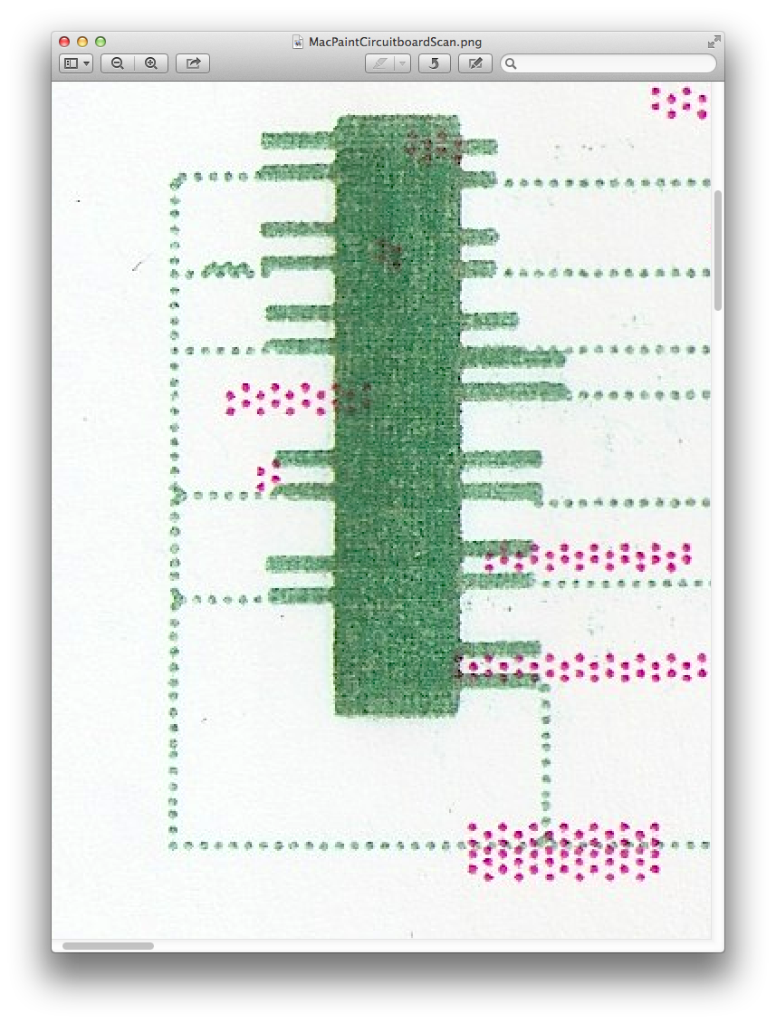 MacPaint Dot Matrix Art: Circuitboard01-03