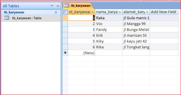CARA MEMBUAT DATABASE PADA MICROSOFT ACCESS ~ langsungkoding