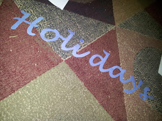 Theatre Projects: Construction paper cut-out letters