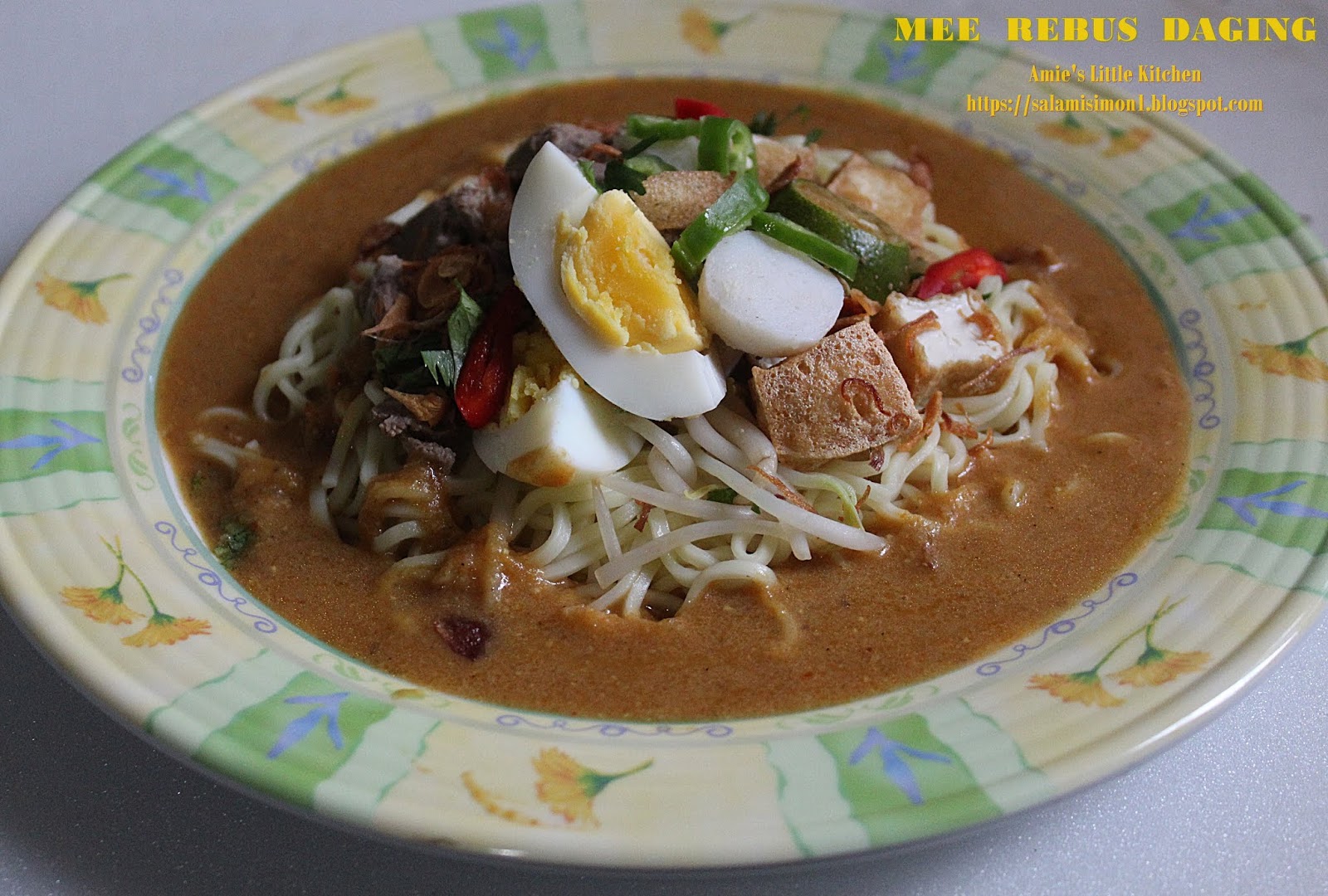 Mee Rebus Daging - Amie's Little Kitchen