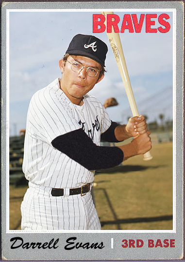 WHEN TOPPS HAD (BASE)BALLS!: DEDICATED ROOKIE- 1970 DARRELL EVANS